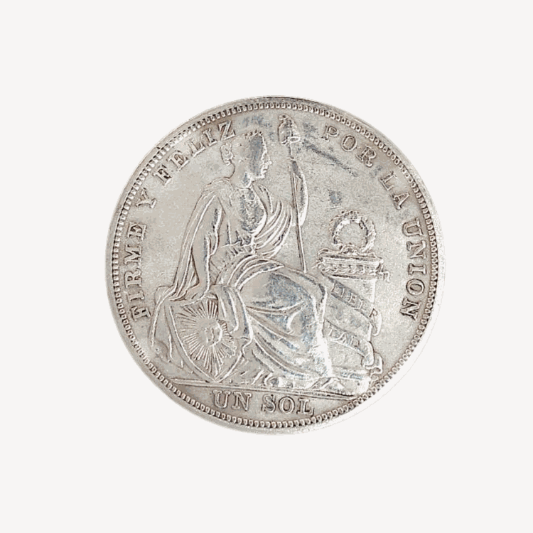 Moneda Perú 1 Sol 1926 Firme y Feliz por la Unión República peruana ...