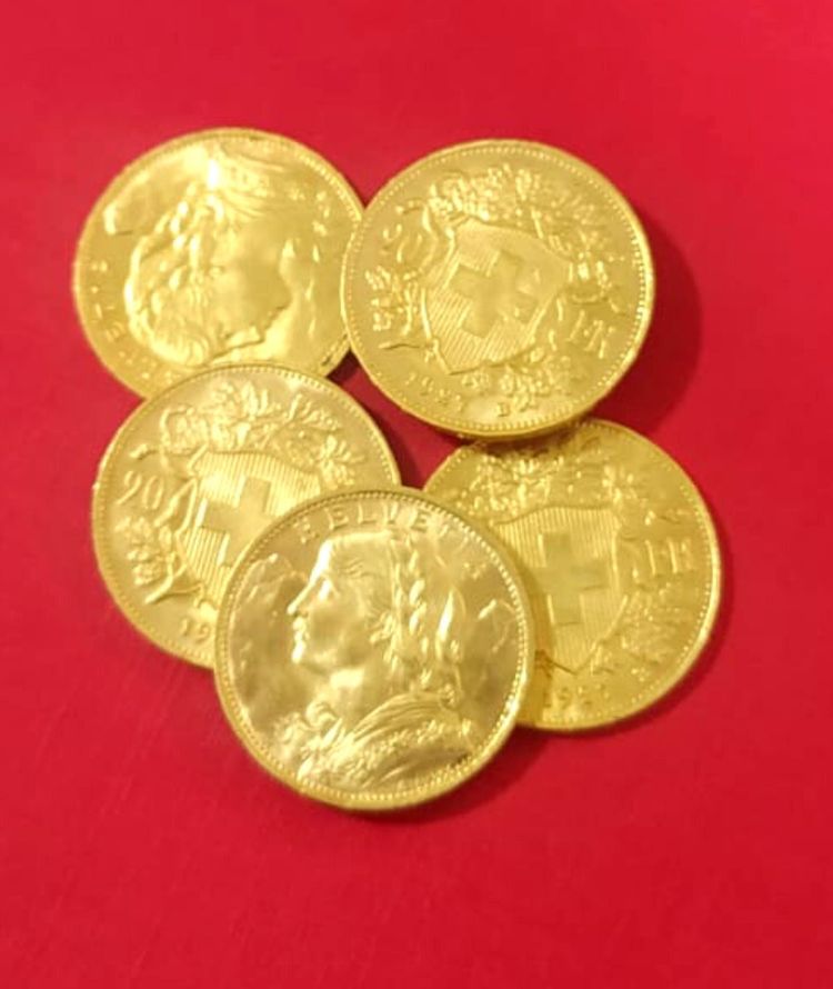 Moneda 20 Francos 1927 Suiza | Golden Art