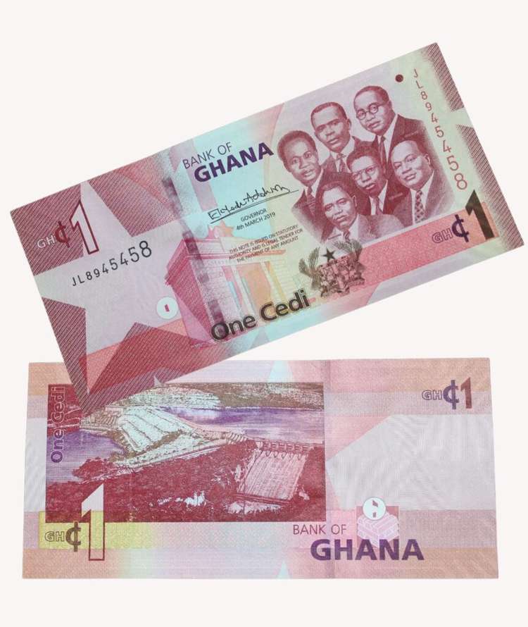 Billete 1 Cedi, Ghana - 2019 | goldenart.es