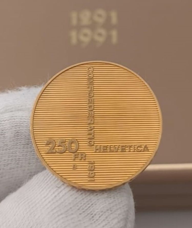 Moneda Oro 700 aniversario Confederación Helvética – Goldenart
