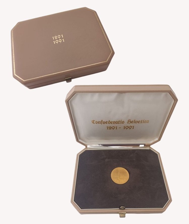 Moneda Oro 700 aniversario Confederación Helvética – Goldenart